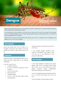 Dengue Fever Information Must Read! - Pasifika O Wairarapa Trust